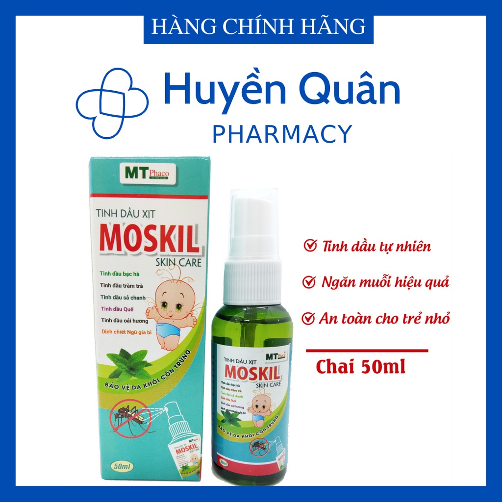 Tinh dầu xịt muỗi Thảo dược Moskil - Xịt chống muỗi cho trẻ em - Hoàn ...