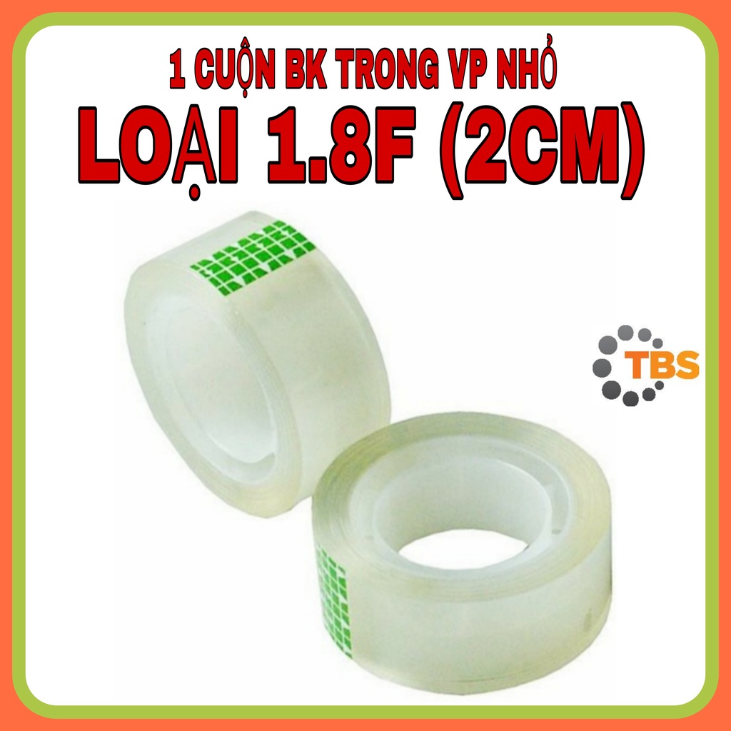 CÂY BĂNG KEO TRONG VP LOẠI NHỎ 1.8CM, GỒM 10 CUỘN | Shopee Việt Nam