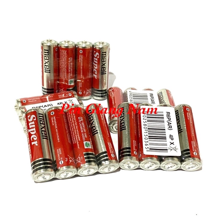Pin AA Maxell Super Power ACE (R6P(AR)4P - Pin Tiểu) Hàng Chính Hãng ...