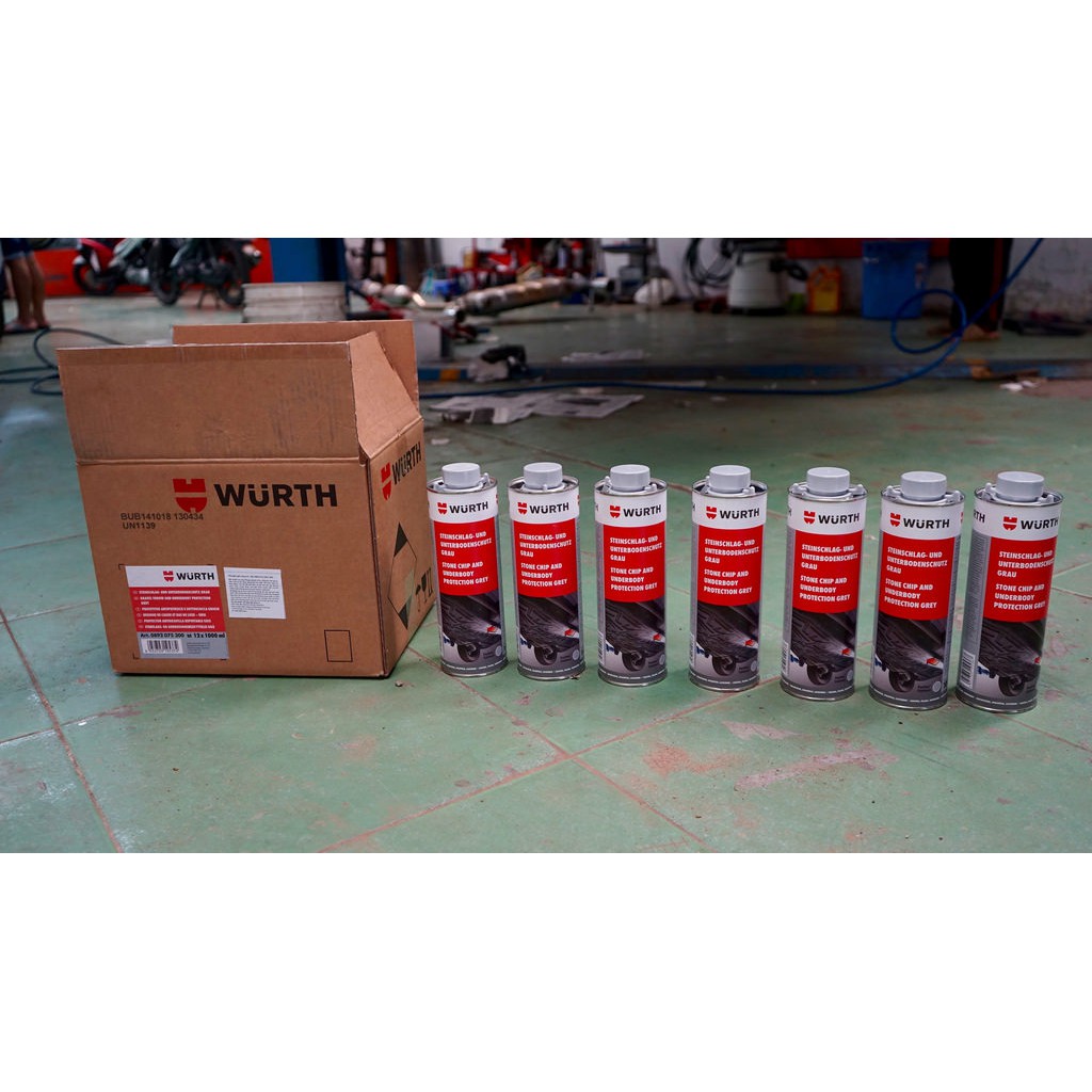 Thùng 12 Chai Phủ Gầm Đen Gốc Nhựa Hà Lan Wurth Stone Chip And ...