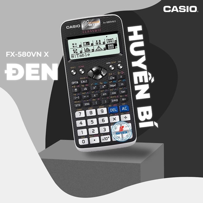 Mua Máy Tính Casio FX 580 VNX Màu Đen Trắng Tặng 2 Cây Bút Bi Nhật Bản - Bảo hành 7 năm | Shopee ...