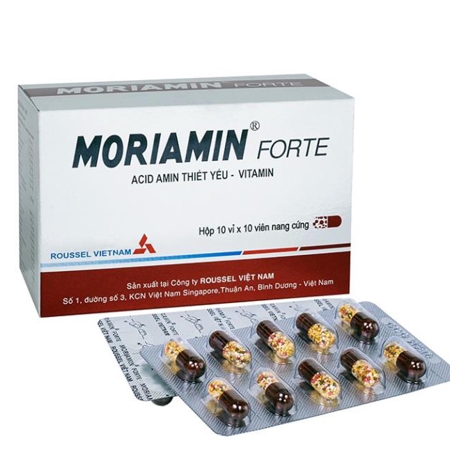 Moriamin Forte - Vỉ 10 viên giúp bổ sung đạm, acid amin và vitamin hiệu ...
