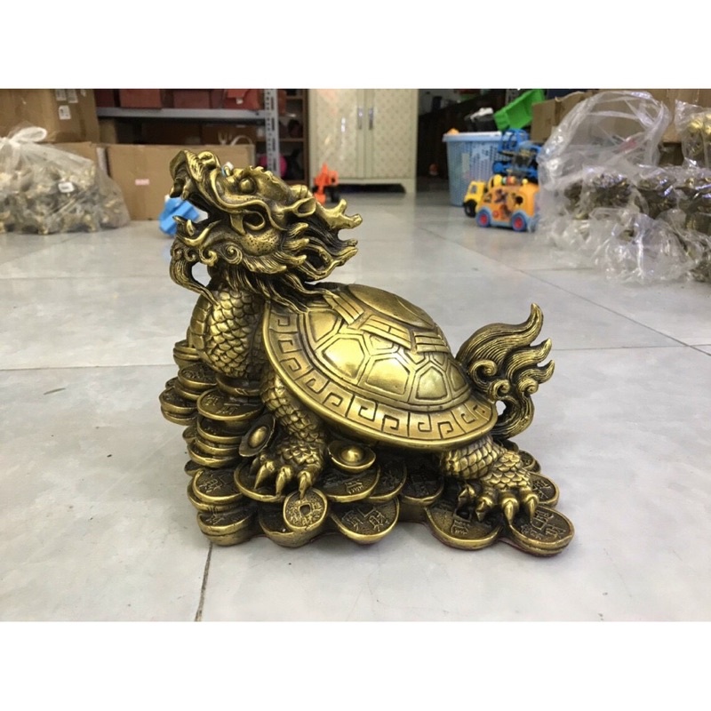 Rùa Đầu Rồng Long Quy Vật phẩm Phong Thủy Cỡ Lớn Cao 17cm | Shopee Việt Nam