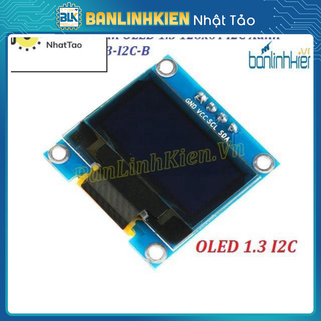 Màn Hình OLED 1.3 128x64 I2C Xanh OLED-13-I2C-B Mã LK_10703 | Shopee Việt Nam