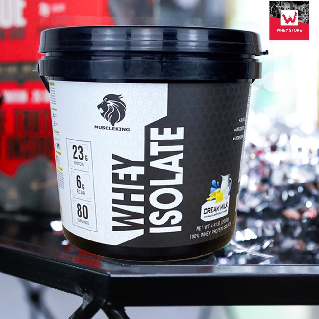 ( FREESHIP ) Whey Isolate Muscle King 2 Kg Tặng Bình Lắc - Sữa Tăng Cơ ...