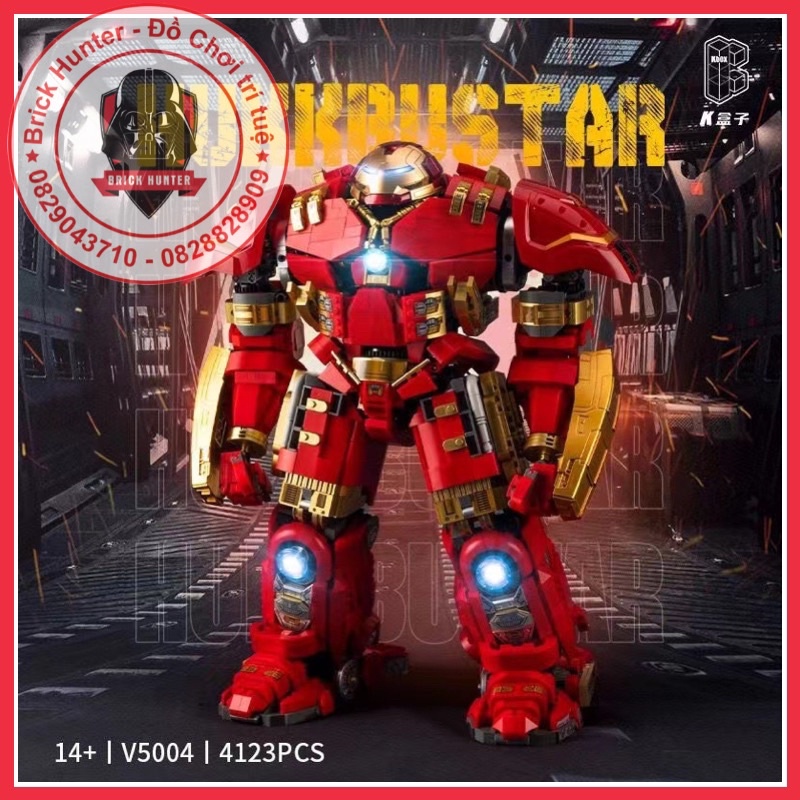 Kbox V5004 Marvel Ironman Hulkbuster bộ đồ chơi lắp ráp mô hình Robot ...