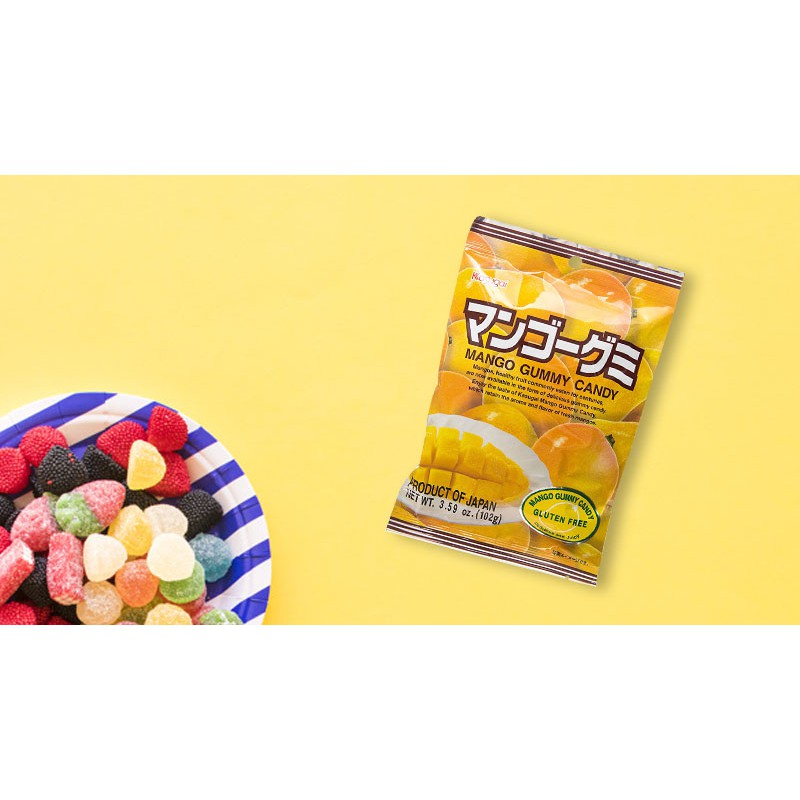 Kẹo dẻo vị xoài Kasugai gummy candy mango 102g | Shopee Việt Nam