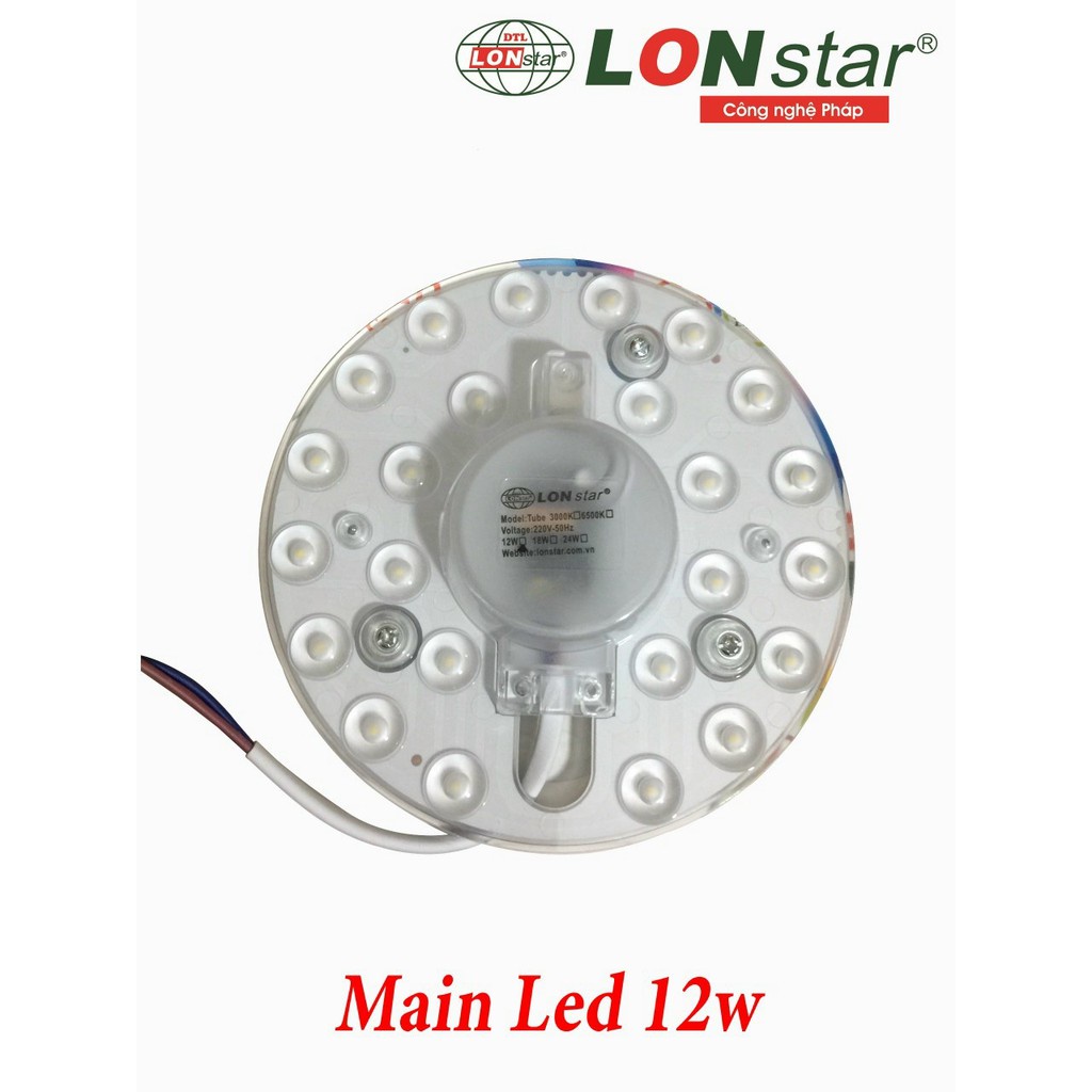 Vỉ LED Ốp Trần LONstar (12W,18W,24W,36W,48W,96W) Có Nam Châm Gắn Sau - Main LED Chuyên Thay Thế ...
