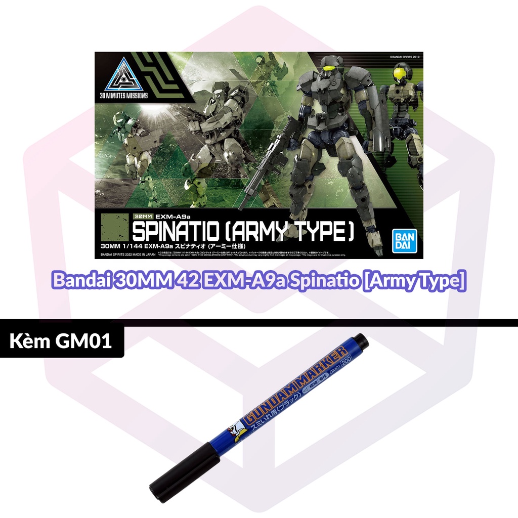 Mô hình Bandai 30MM 42 EXM-A9a Spinatio [Army Type] [30MM] | Shopee ...