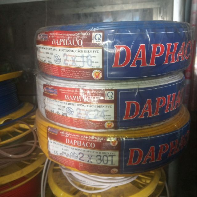 Dây điện đôi Daphaco 16T 24T 30T bán lẻ | Shopee Việt Nam