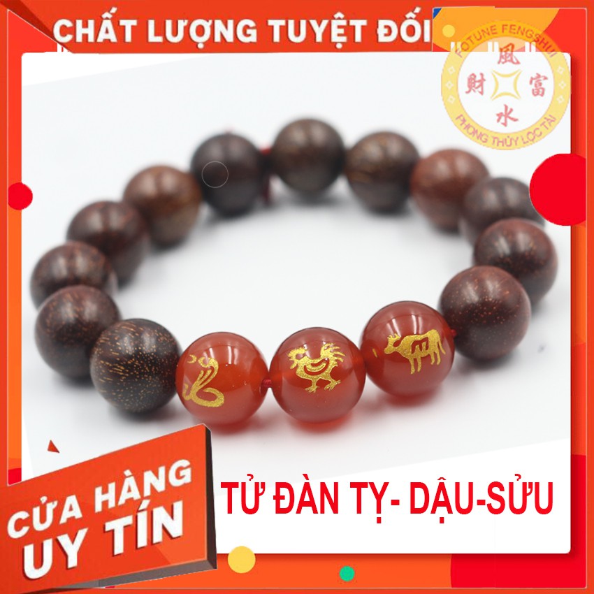 Vòng tay Tam hợp gỗ Tử Đàn Tỵ - Dậu - Sửu | Shopee Việt Nam