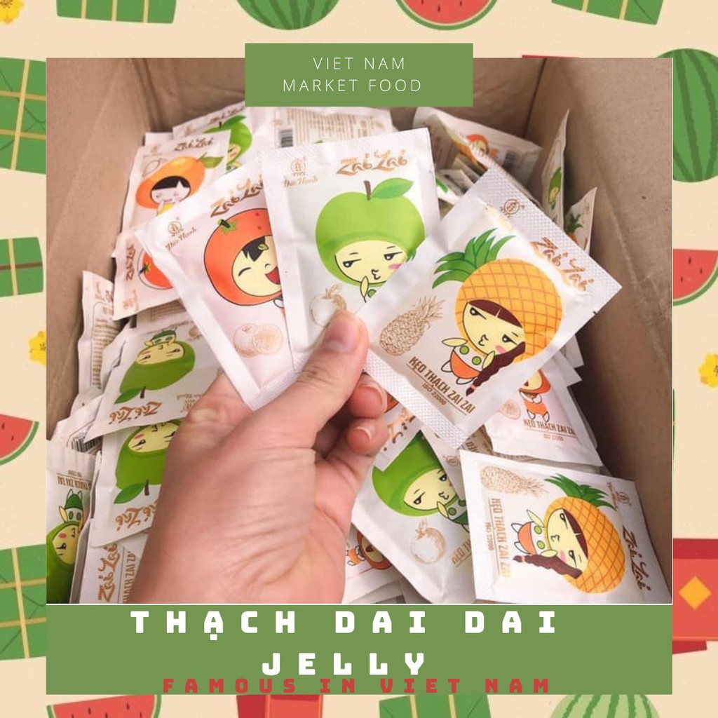 VIET NAM Thạch Dai dai (100g)- Zai zai Jelly - việt nam food | Shopee Việt Nam
