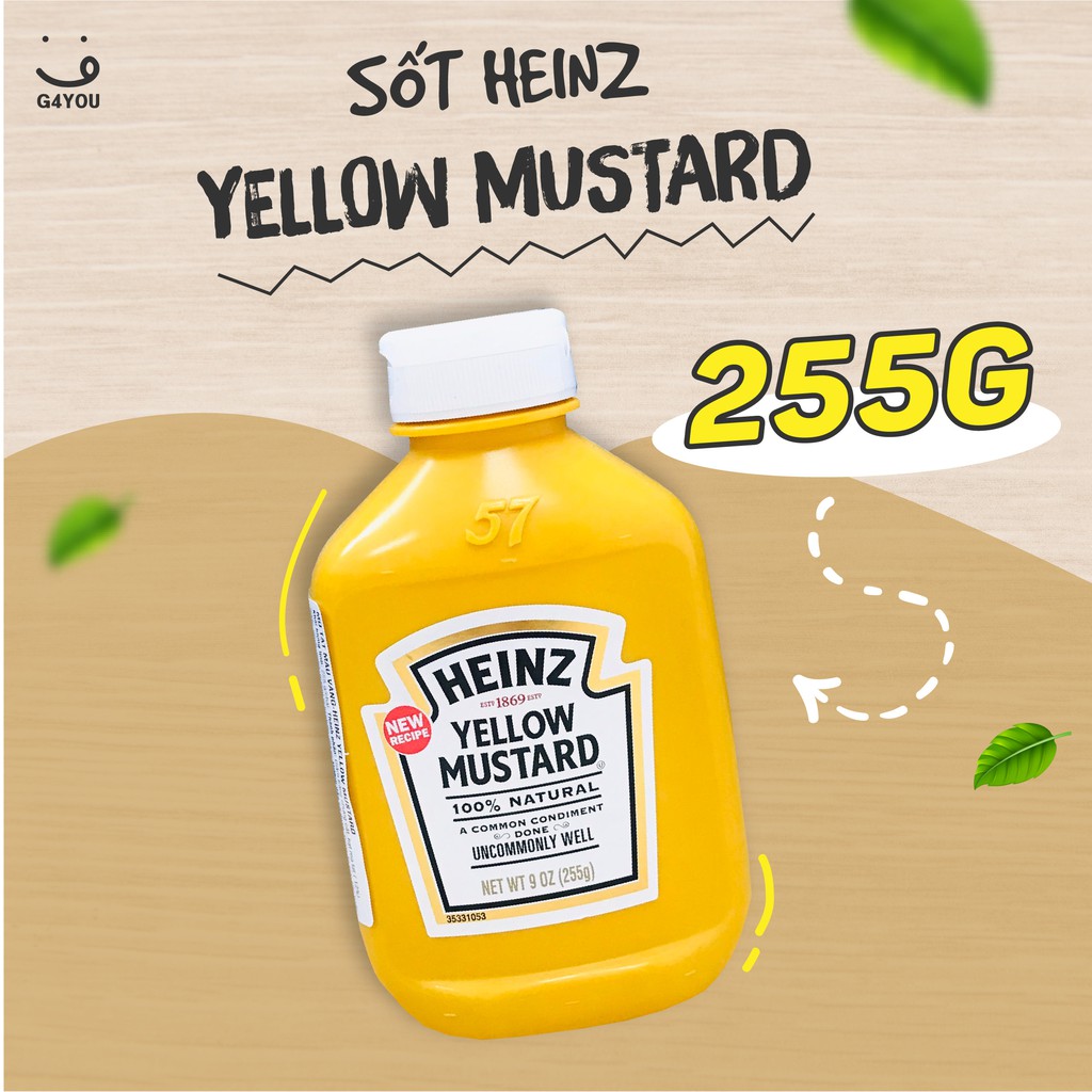 Sốt Heinz Yellow Mustard 255G | Shopee Việt Nam