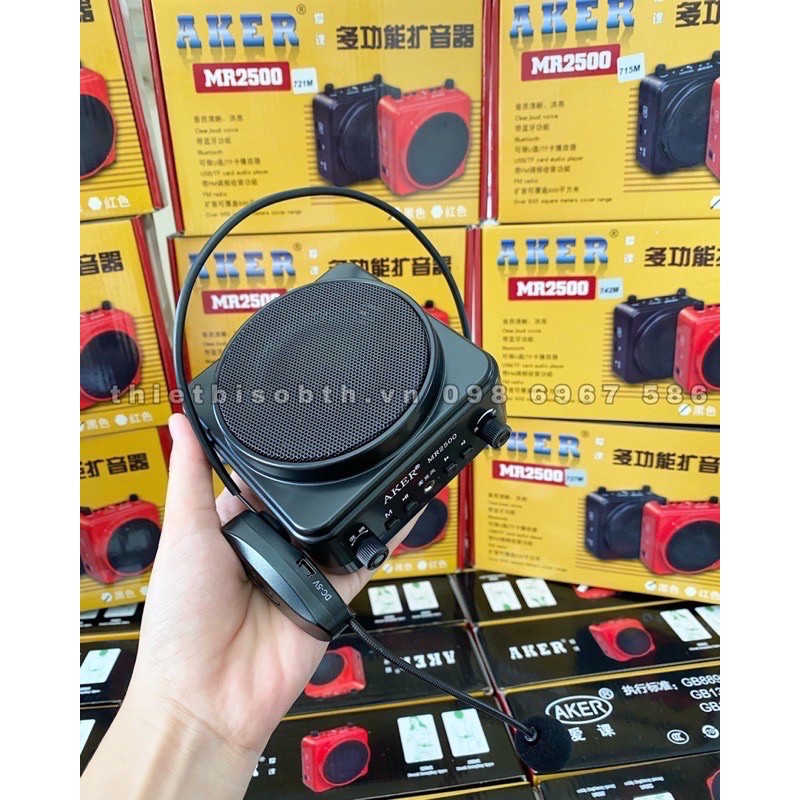 Máy trợ giảng không dây Aker MR2500 W Bắt sóng khỏe. | Shopee Việt Nam