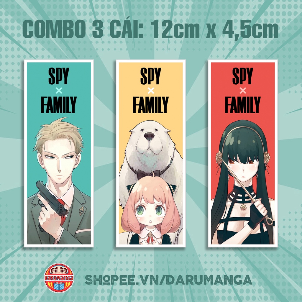 BỘ BOOKMARK SPY X FAMILY XINH XẮN | Shopee Việt Nam