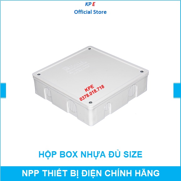 HỘP BOX NHỰA TRUNG GIAN, HỘP NỐI ĐIỆN VUÔNG GẮN NỔI 100 120 150 200 ...