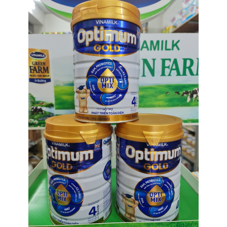 (MẪU MỚI)Sữa bột vinamilk optimum gold step 4 850g | Shopee Việt Nam