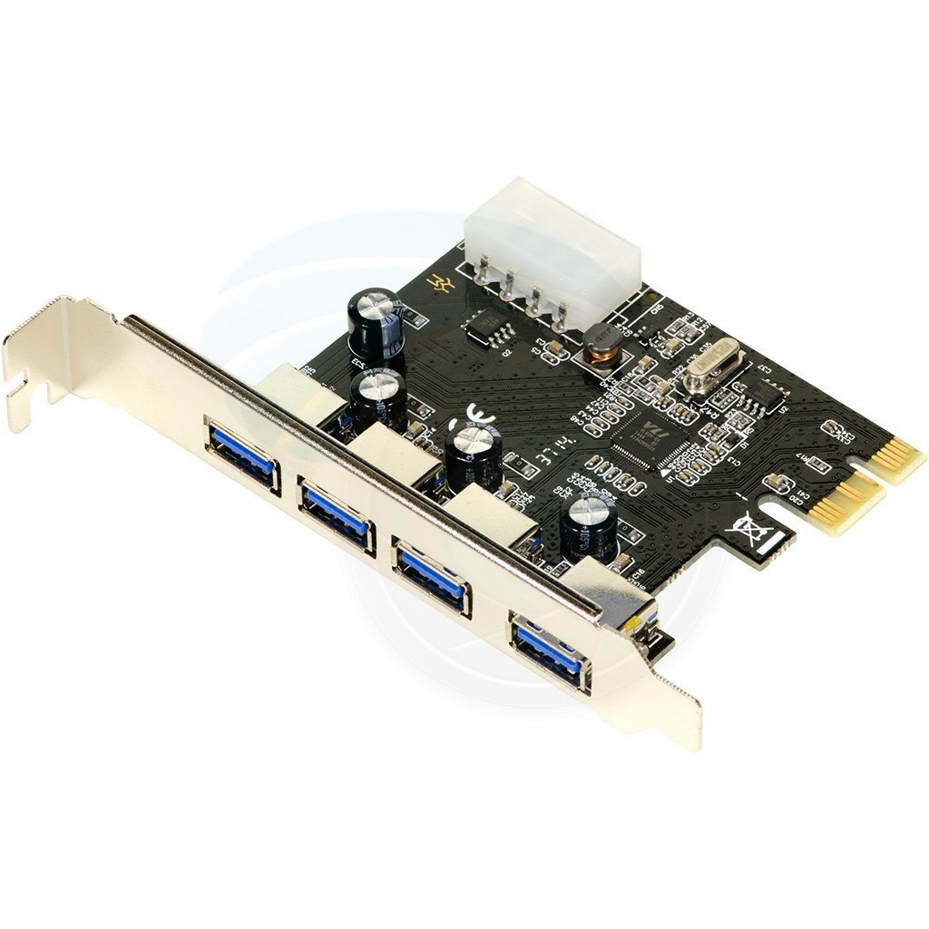 Card PCI Express to 4 port USB 3.0 - Card usb 3.0 mở rộng 4 cổng usb ...