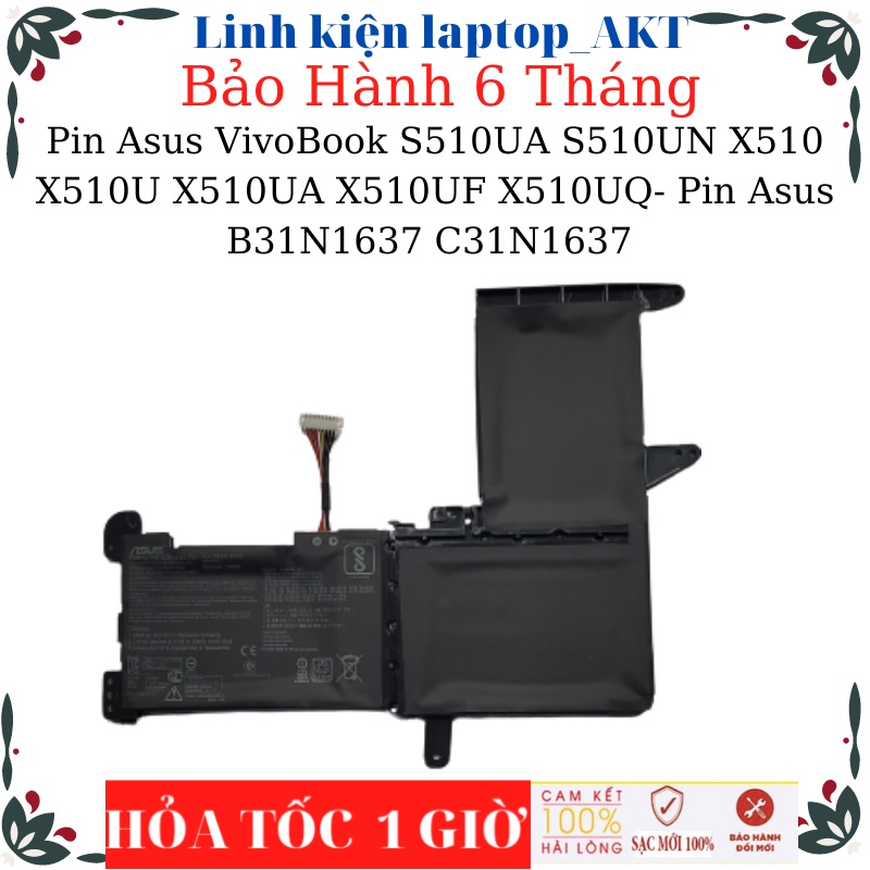 Pin Asus VivoBook S15 S510 S510U S510UA S510UN A510 A510u X510 X510U ...