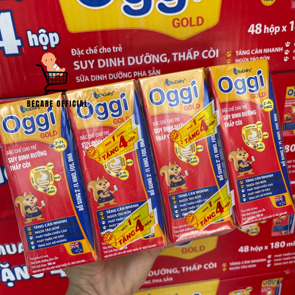Sữa bột pha sẵn Oggi suy dinh dưỡng gold VitaDairy thùng 12 lốc, hộp ...