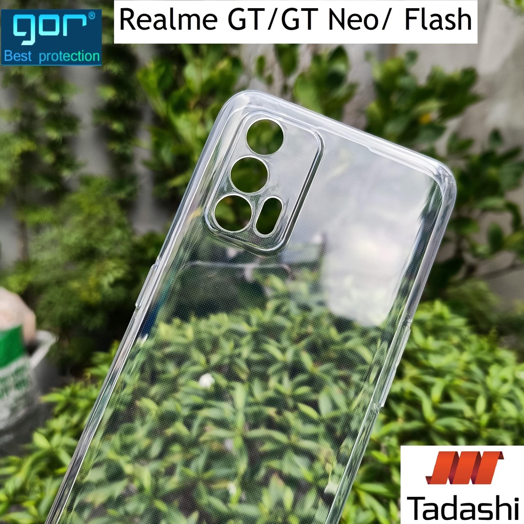 Ốp Lưng Dẻo Gor Realme GT 5G / GT Neo/ GT Neo 2T/ GT Neo 2/ GT Neo Flash Trong Suốt, Có Gờ Bảo ...