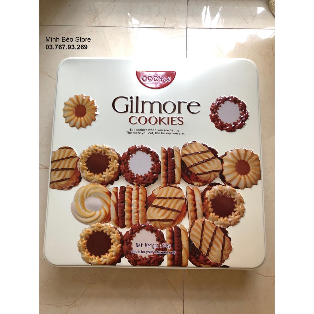 BÁNH QUY GILMORE COOKIES HỒNG KÔNG CAO CẤP HỘP 518G | Shopee Việt Nam