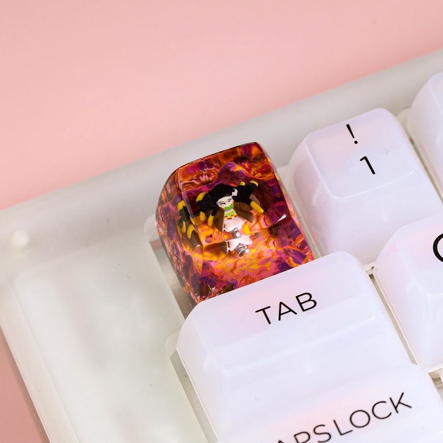 Keycap nezuko, keycap demon slayer, keycap anime cho bàn phím cơ ...