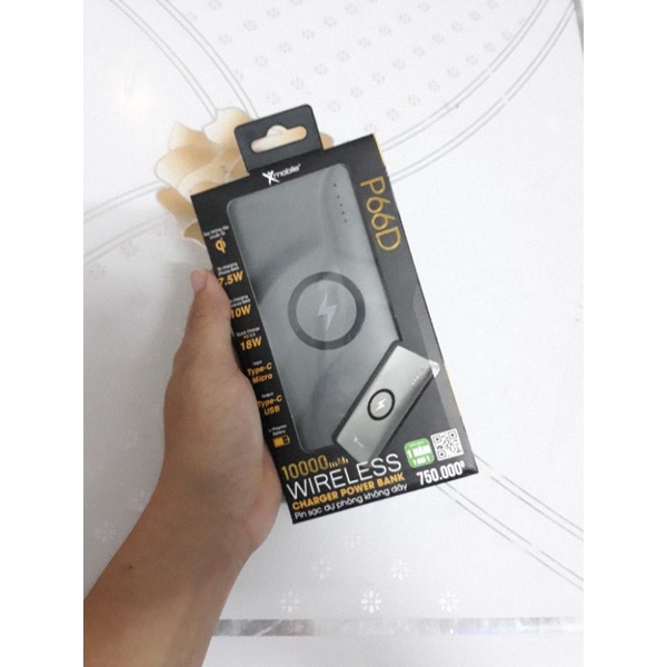 [ FullBox]Sạc dự phòng không dây 10.000 mAh Type C PD QC3.0 Xmobile ...