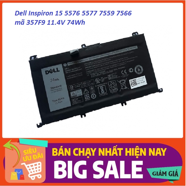 Pin laptop Dell Inspiron 7557 7559 7566 7567 7759 357F9 | Shopee Việt Nam