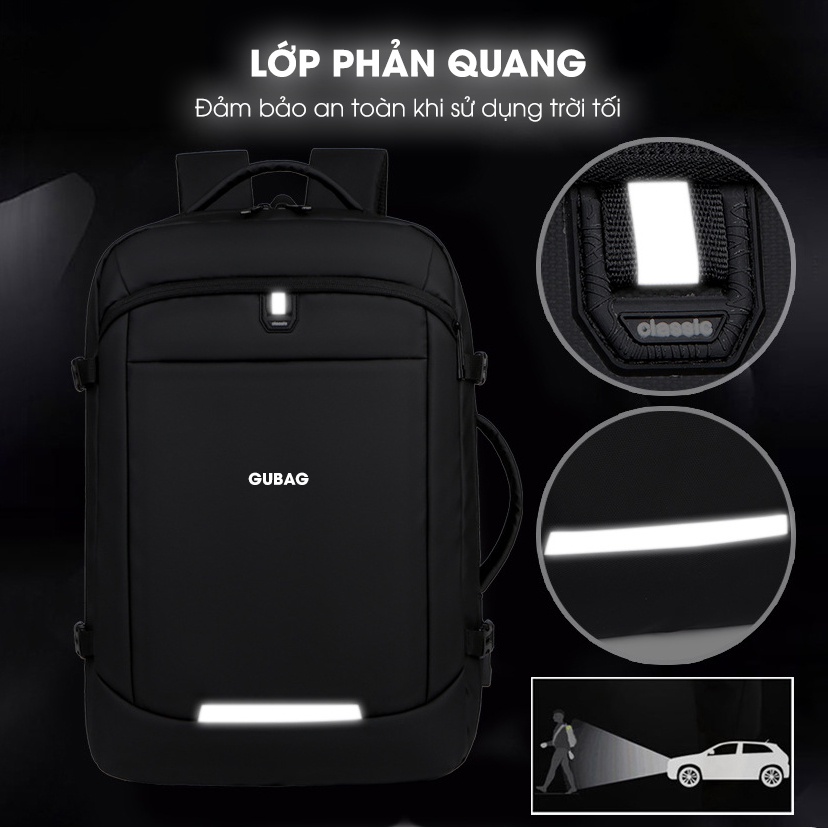 Balo laptop 17 inch size lớn, đựng nhiều đồ, tiện lợi đi công tác, du ...