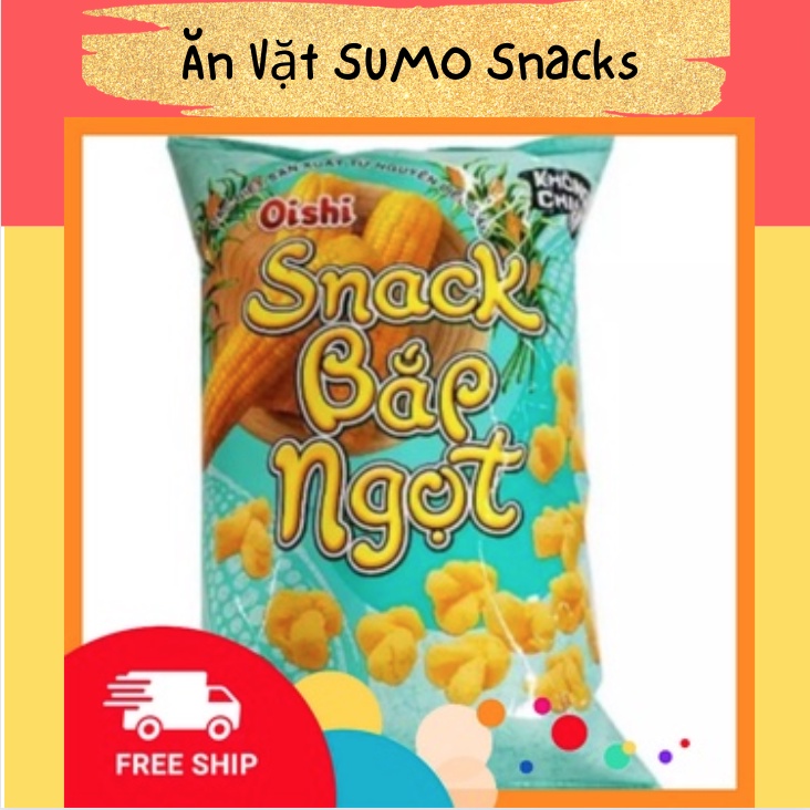 Bim Bim Snack Oishi Bắp Ngọt gói 75/80g-Ăn Vặt Sumo Snack | Shopee Việt Nam