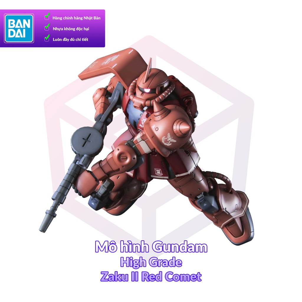 [Pre-Order] Mô Hình Gundam Bandai HG 024 MS-06S Zaku II (Red Comet Ver) 1/144 GTO [GDB] [BHG ...