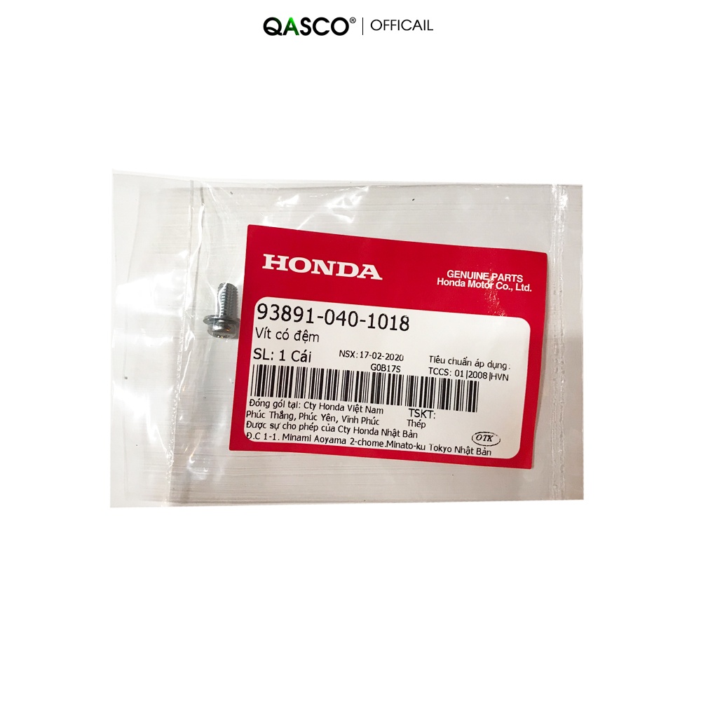 Vít có đệm HONDA QA(938910401018) _( 1100) | Shopee Việt Nam