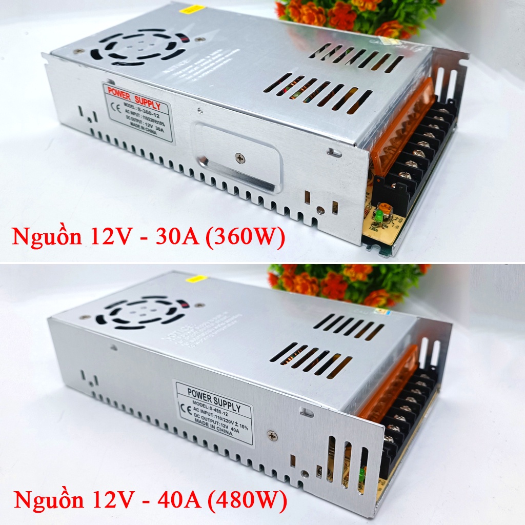 Nguồn 12V 24V 5V - 3A/5A/10A/15A/20A/30A/40A/60A, Nguồn Tổ Ong Dùng Cho Camera, Led, Motor ...
