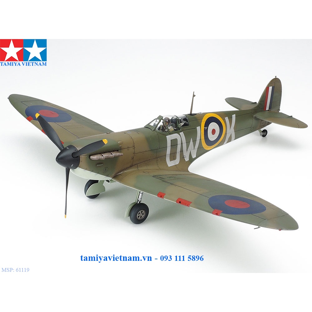 [TAMIYA] 61119 Mô hình máy bay quân sự 1/48 SCALE SUPERMARINE SPITFIRE ...
