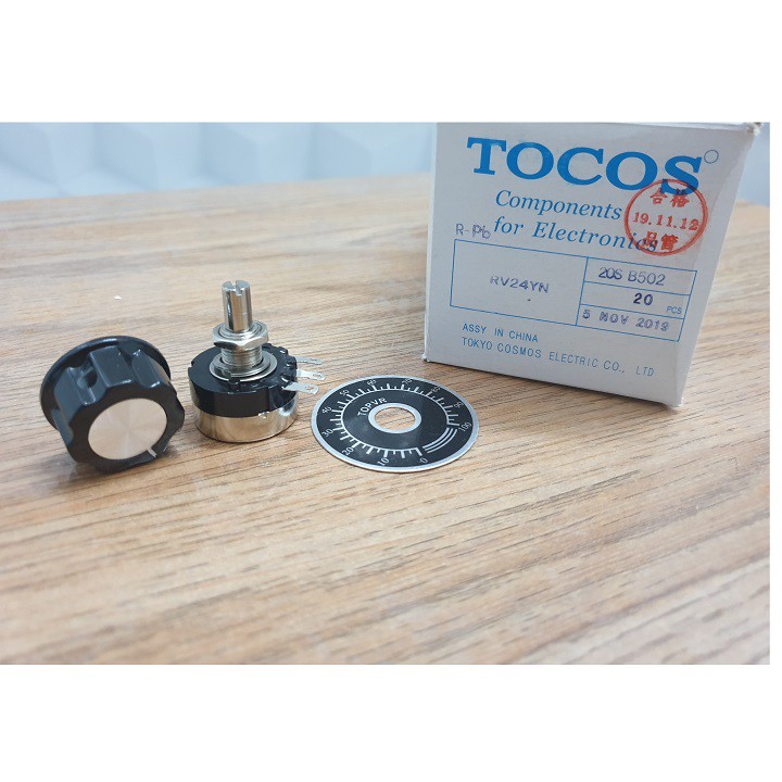 Biến trở tocos Biến trở xoay Chiết áp tocos RV24YN 20S B102 B202 B302 ...