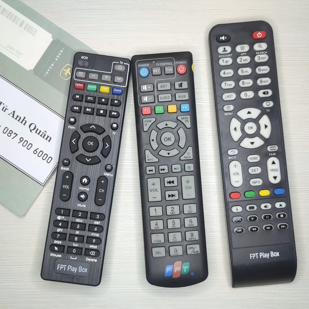 Remote đầu thu FPT - Điều khiển đầu thu FPT Play Box hàng mới chính hãng tặng kèm pin | Shopee ...