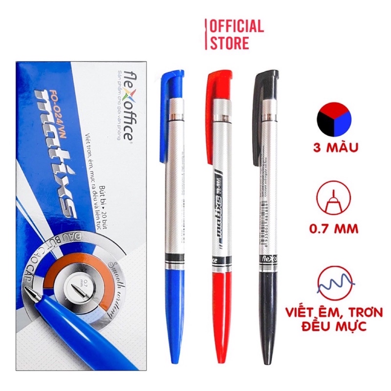 Hộp 20 CHIẾC Bút Bi THIÊN LONG FO-024.Nét 0.7mm (HÀNG CHÍNH HÃNG CÔNG TY) | Shopee Việt Nam