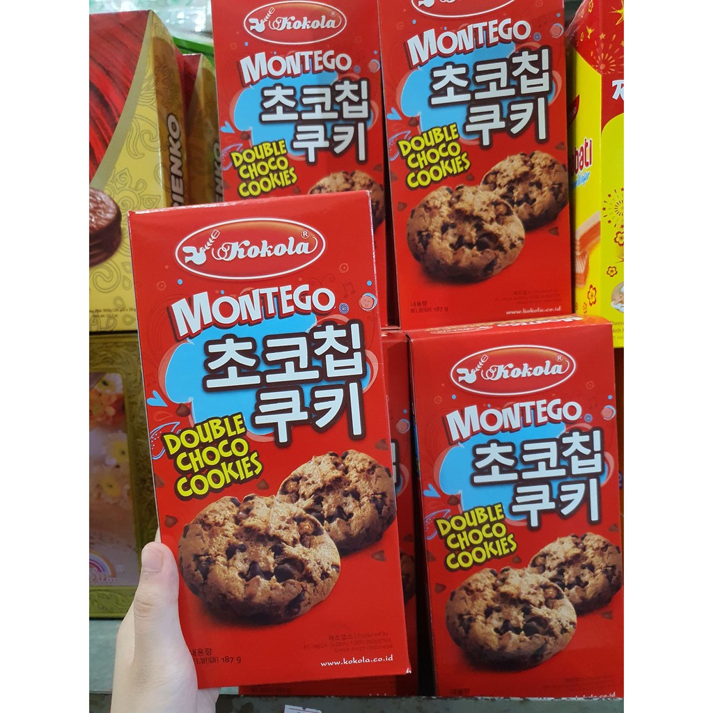 Bánh Montego Double Choco Cookies 187g | Shopee Việt Nam