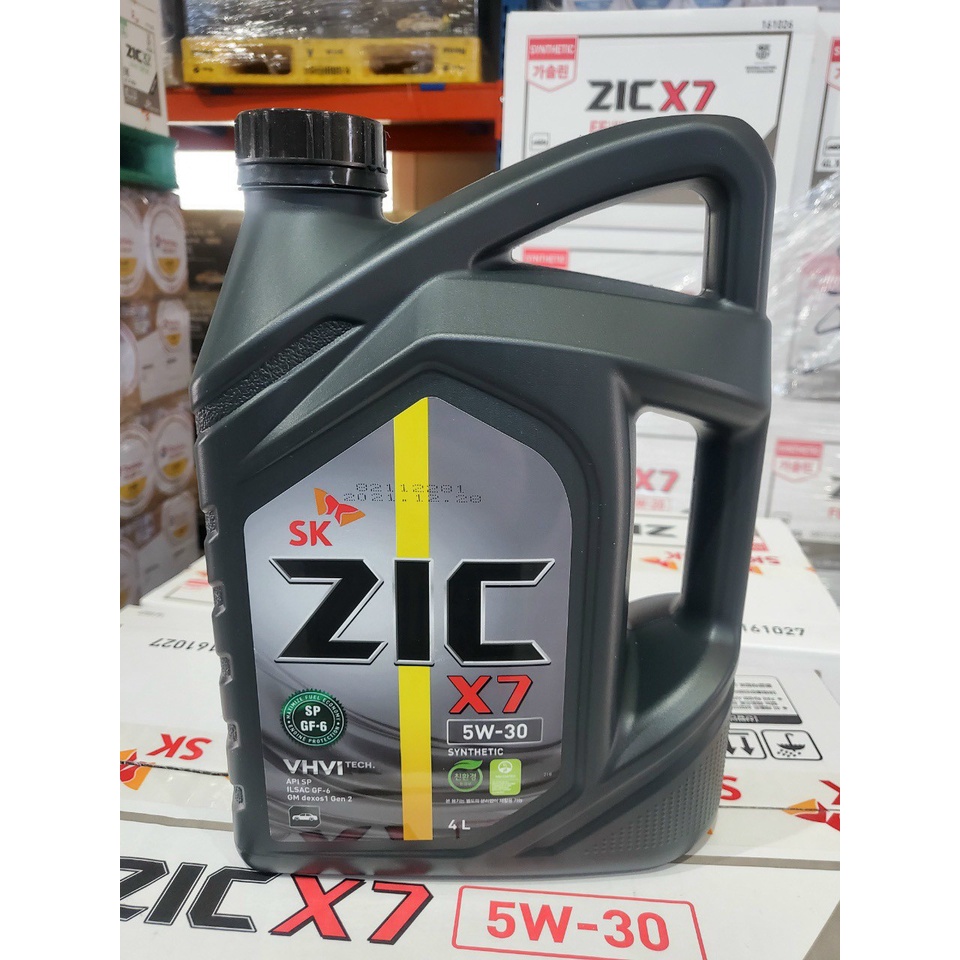 Nhớt động cơ xăng SK Zic X7 5W30 4L | Shopee Việt Nam