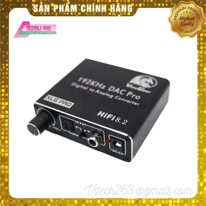 Bộ Chuyển Đổi Âm Thanh Quang Vinagear XL6 PRO - Digital to Analog DAC ...