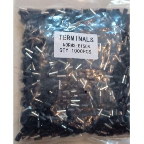 Đầu cos kim rỗng E1508, cos kim E1508, đầu cos kim rỗng dùng cho dây điện 1.5mm, đầu cos dây ...