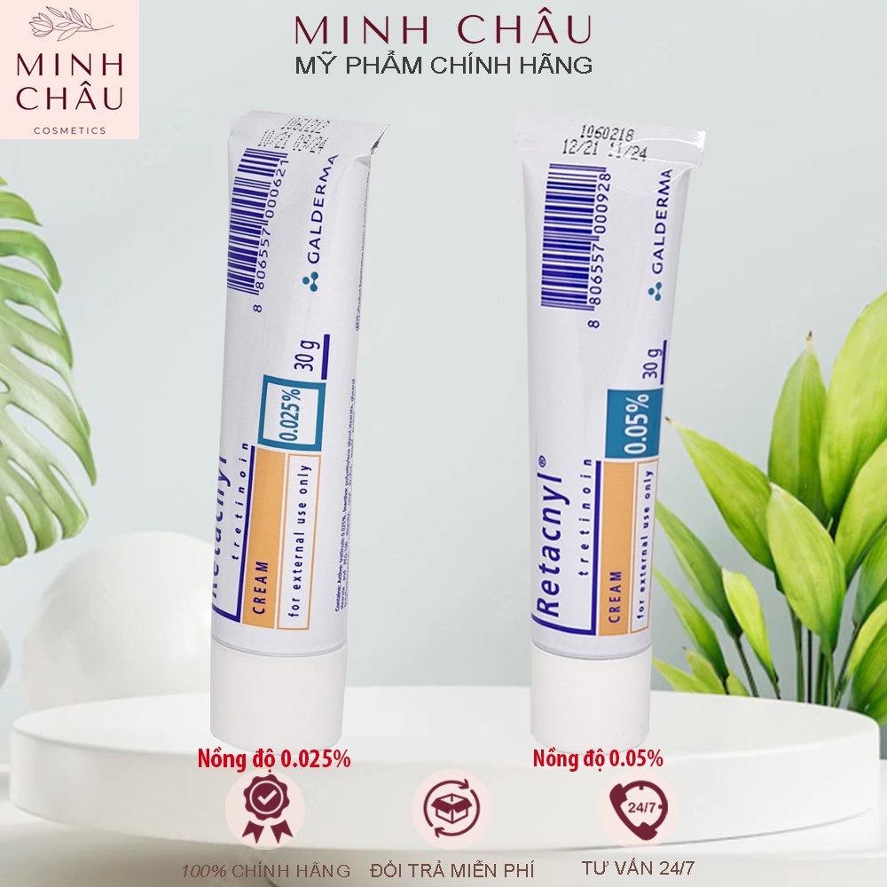 Tretinoin Retacnyl Cream 0,025%, 0.05% [30g- Auth]- Kem hỗ trợ giảm mụn ...