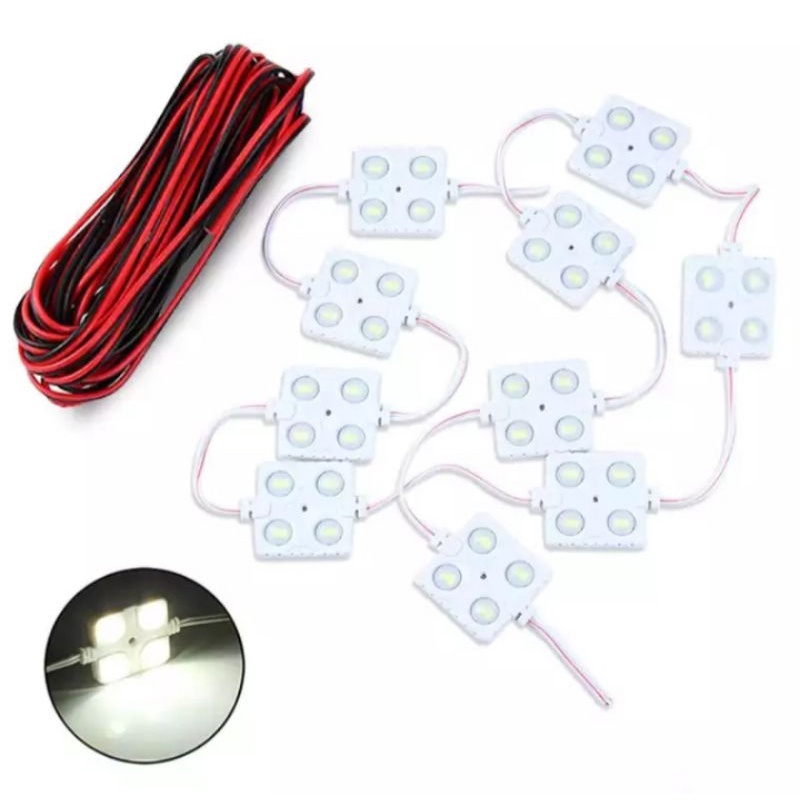 HCM••• Dây Đèn LED Trang Trí Nội Thất Ô Tô 40 LED 5W 12V | Shopee Việt Nam