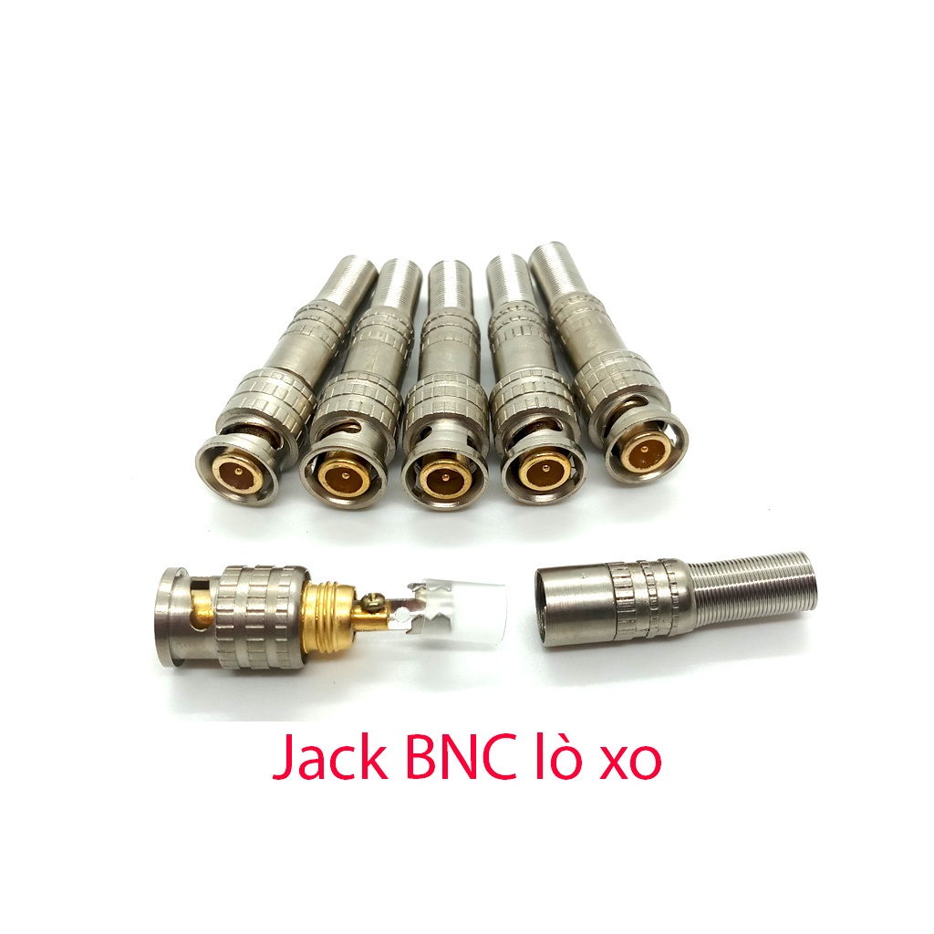 Jack BNC lò xo cho Camera (Hộp 100 cái), Jack BNC F5 Loại tốt | Shopee Việt Nam