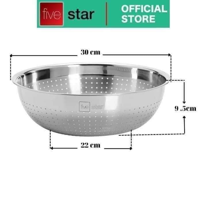 Rổ inox Fivestar Cao cấp 304 30cm Quà tặng từ Vinamilk | Shopee Việt Nam