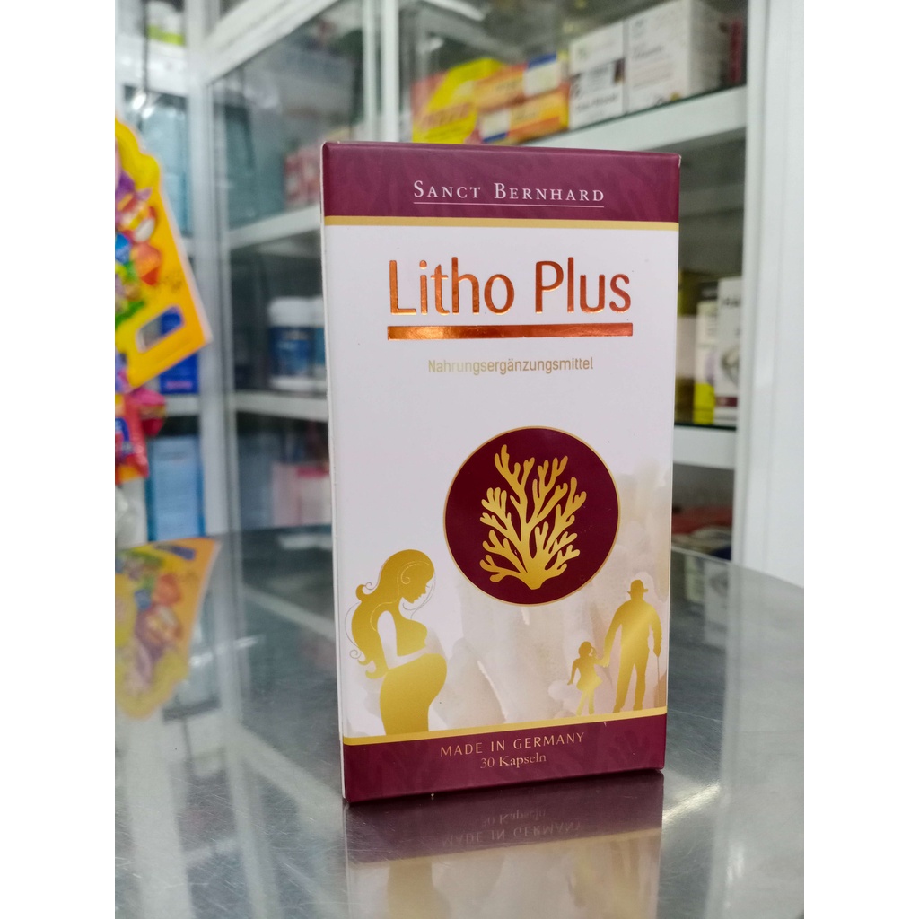 LITHO PLUS – Viên uống bổ sung Canxi từ tảo biển đỏ (30 VIÊN) | Shopee Việt Nam