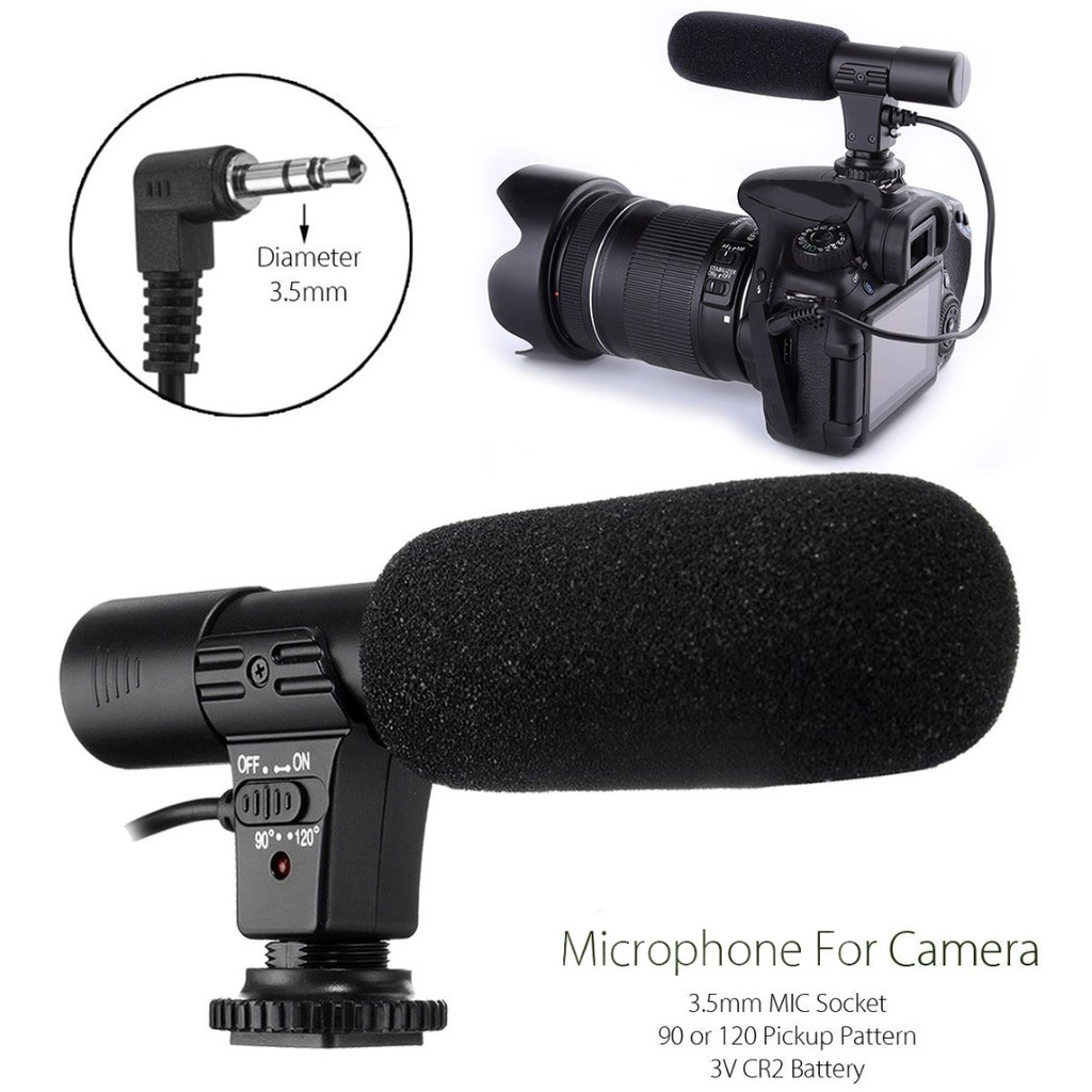 MICRO MIC-01 DÙNG CHO MÁY ẢNH, MÁY QUAY PHIM | Shopee Việt Nam