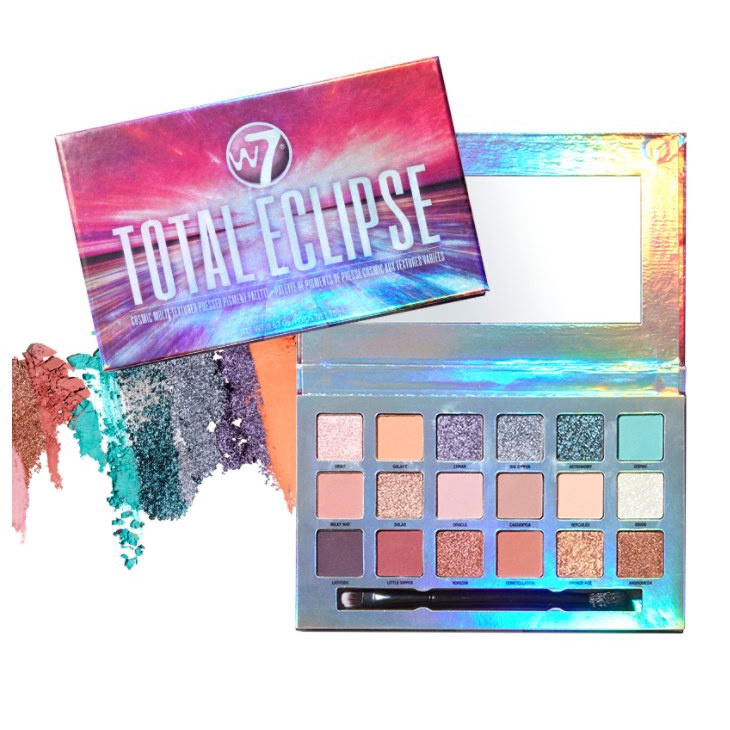 Bảng mắt W7 Total Eclipse Eyeshadow Palette kèm cọ | Shopee Việt Nam
