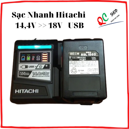 QC sạc Hitachi (HIKOKI) UC 18YDL _ USB (sạc pin zin cho pin hitachi trượt 14.4v đến 18v ...